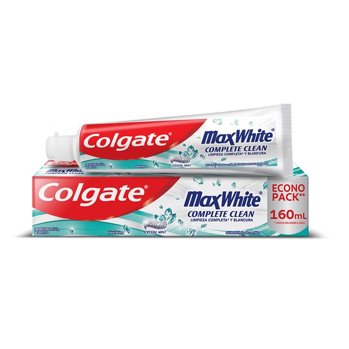 Colgate Max White Pasta Dental Crystal Mint Frescura 160 ml - H-E-B México
