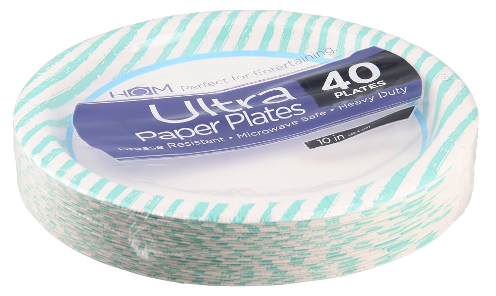 Hom Works Plato Ultra 10in 40pz 40 Pz - H-E-B México