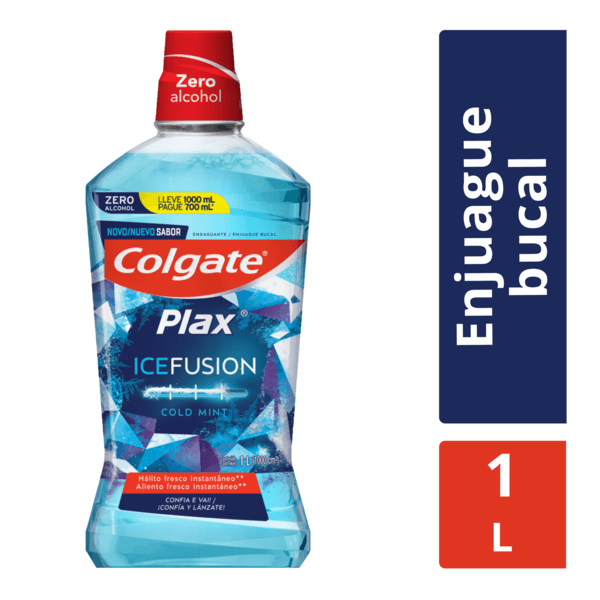 Enjuague Bucal Colgate Ice Fusion Cold Mint 1 L - H-E-B México