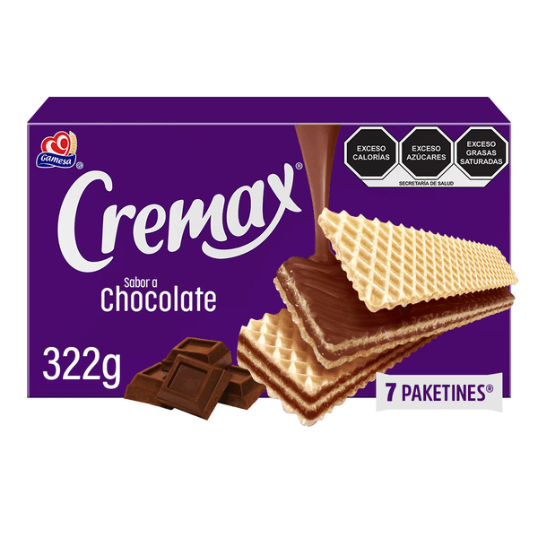 Gamesa Galletas Cremax Chocolate 7 paketines 322 g - H-E-B México