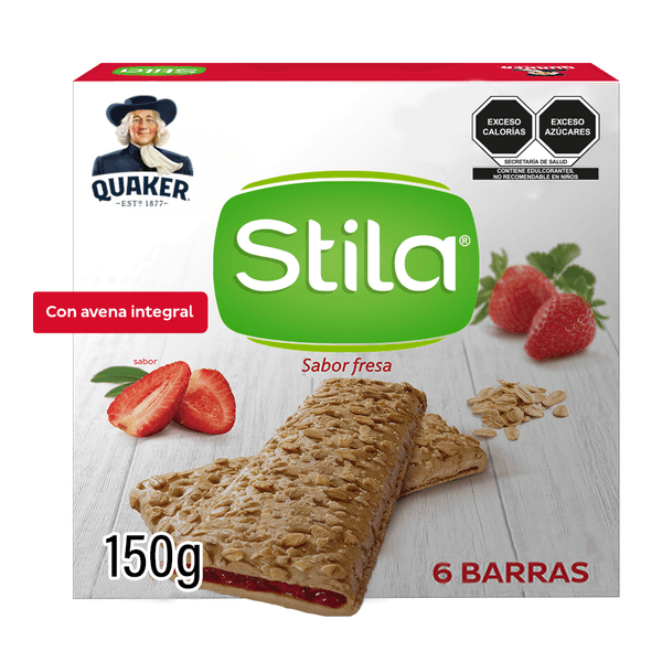 Quaker Barras de Avena Stila Sabor Fresa 150 g - Mi Tienda del Ahorro