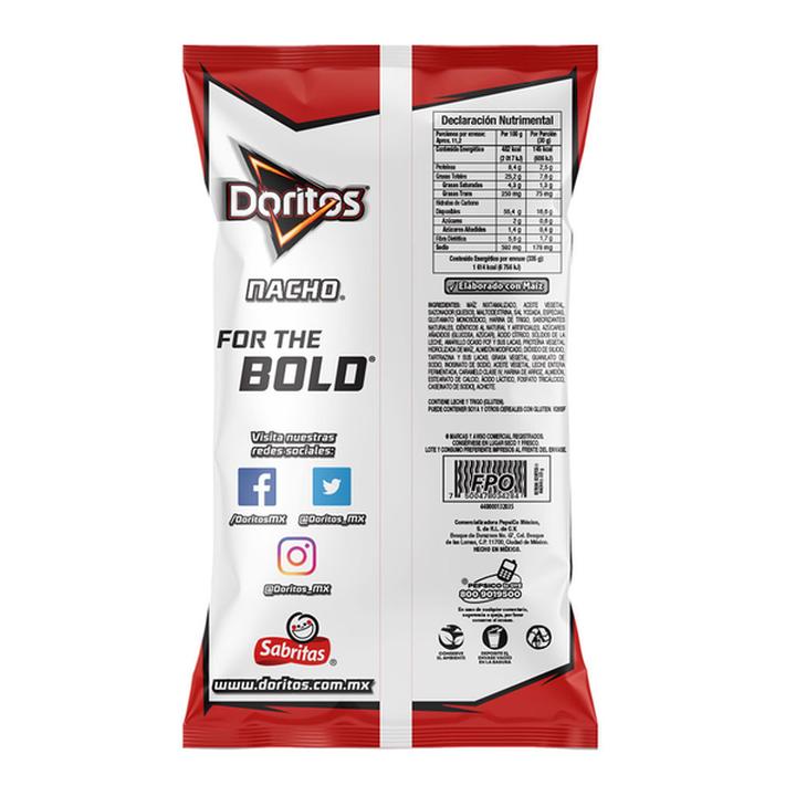 Sabritas Doritos Nacho con Queso Y Sabor Chile 370 g - H-E-B México