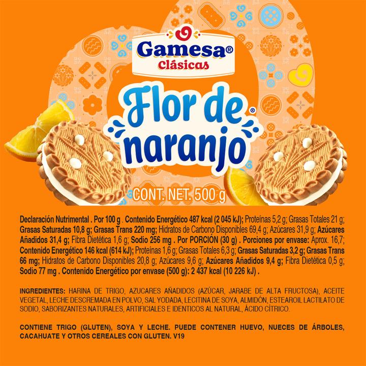 Gamesa Galletas Clásicas Flor de Naranjo 4 paketines 600 g - Mi Tienda del Ahorro