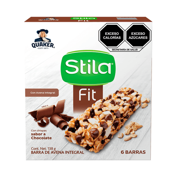 Quaker Barras de Avena Stila Fit Sabor Chocolate 138 g - H-E-B México