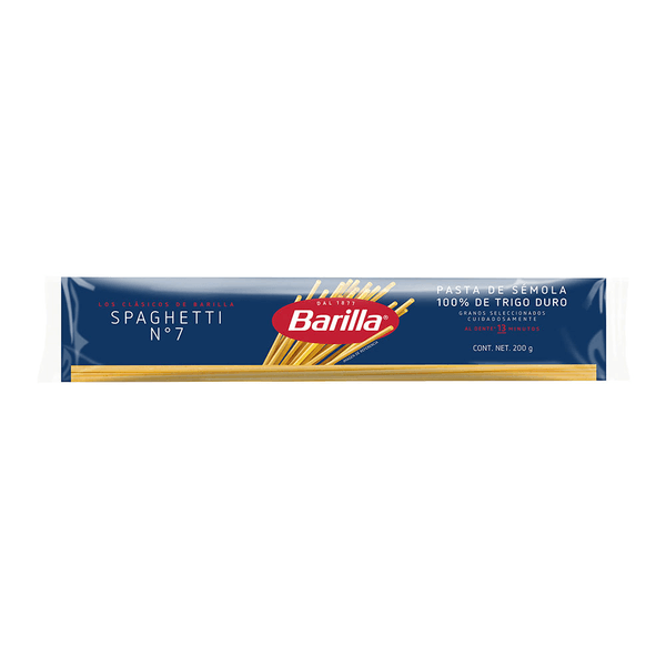 Pasta Barilla Spaghetti No.7 200 g - Mi Tienda del Ahorro