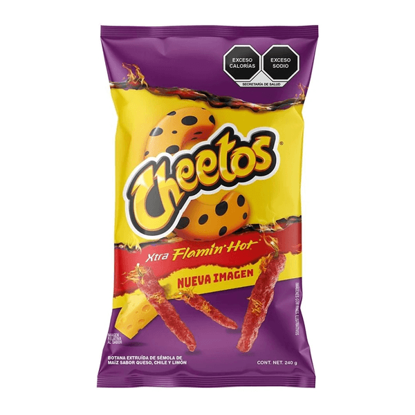Sabritas Botana de queso Cheetos Xtra Flamin Hot 240 g - H-E-B México