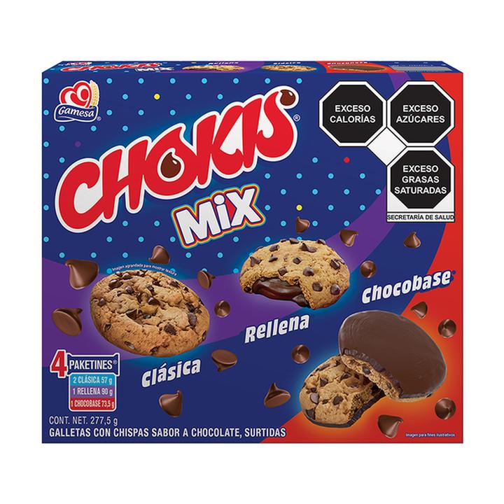 Galleta Chokis Mix con 4 paquetes - H-E-B México