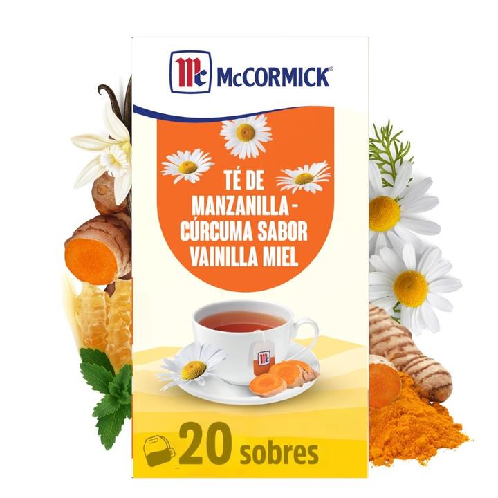 McCormick Té Manzanilla Cúrcuma sabor Vainilla y Miel 20 pz - H-E-B México