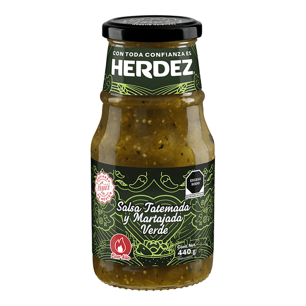 Herdez Salsa Tatemada y Martajada Verde 440 g - H-E-B México