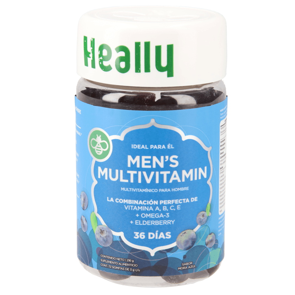 Heally Men'S Multivitamin Mora Azul 216 g - H-E-B México
