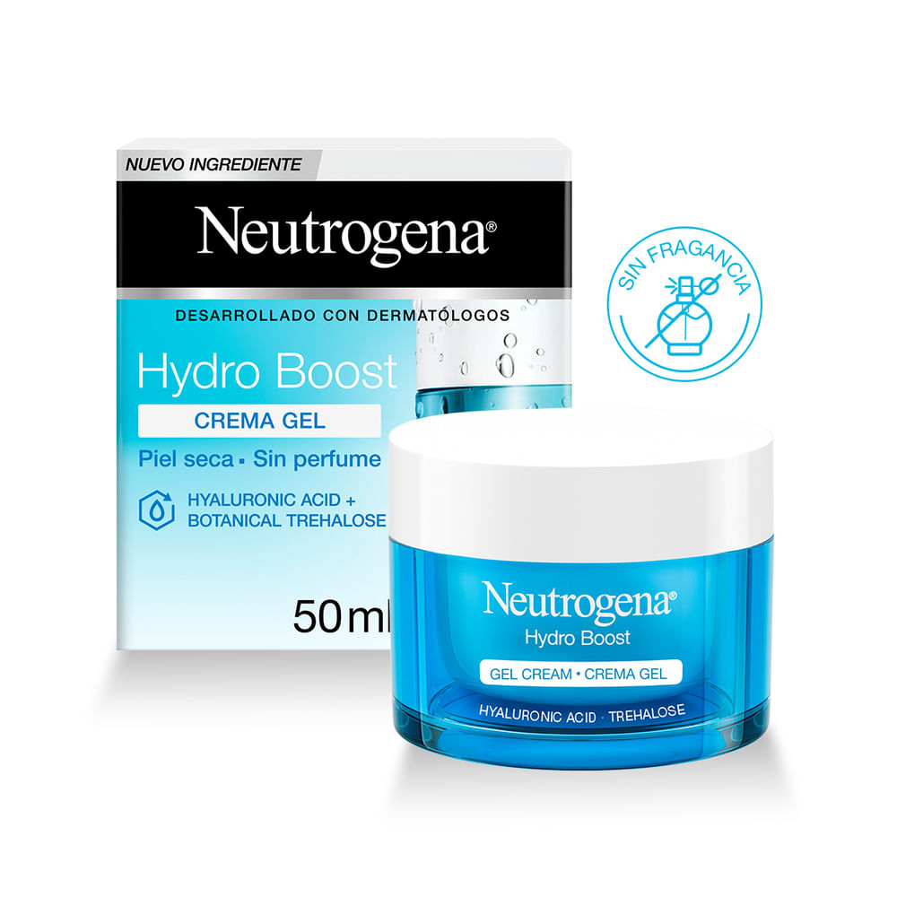 Neutrogena Crema hidratante facial en gel hydro boost sin fragancia ...