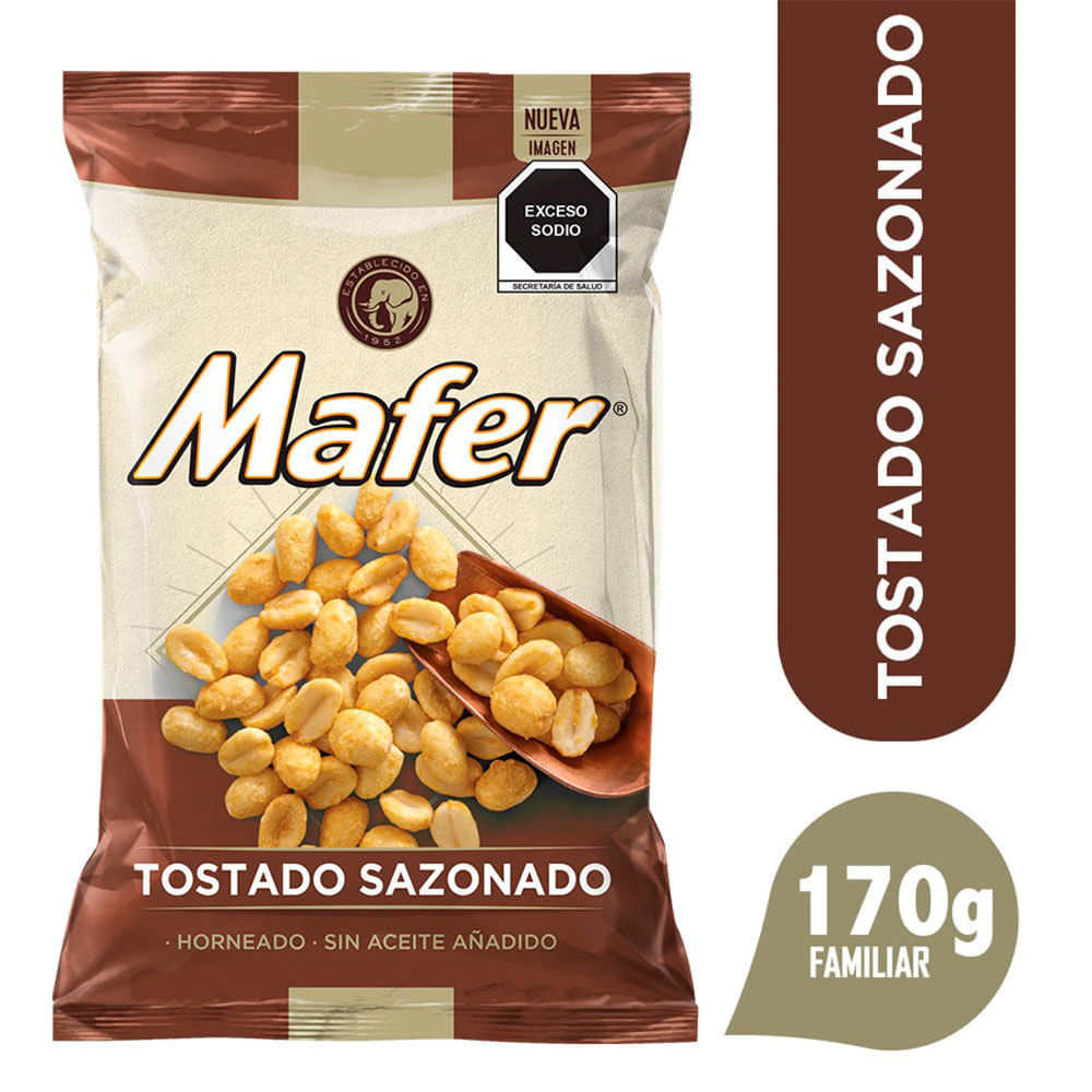 Sabritas Cacahuate Mafer Tostado Sazonado 170 g - H-E-B México
