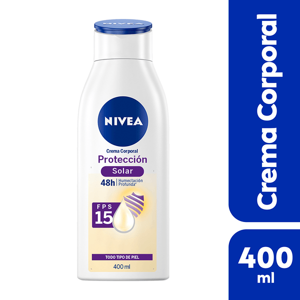 NIVEA Crema corporal humectante con protección solar FPS15 400 ml - H-E ...