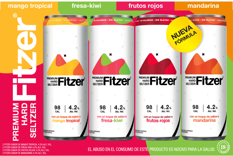 Fitzer Hard Seltzer 8 Pack Variety 355 Ml - H-E-B México