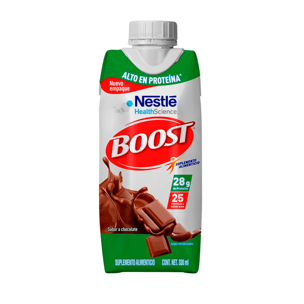 Boost Suplemento Alimenticio Alto en Proteína Sabor Chocolate 330 ml ...