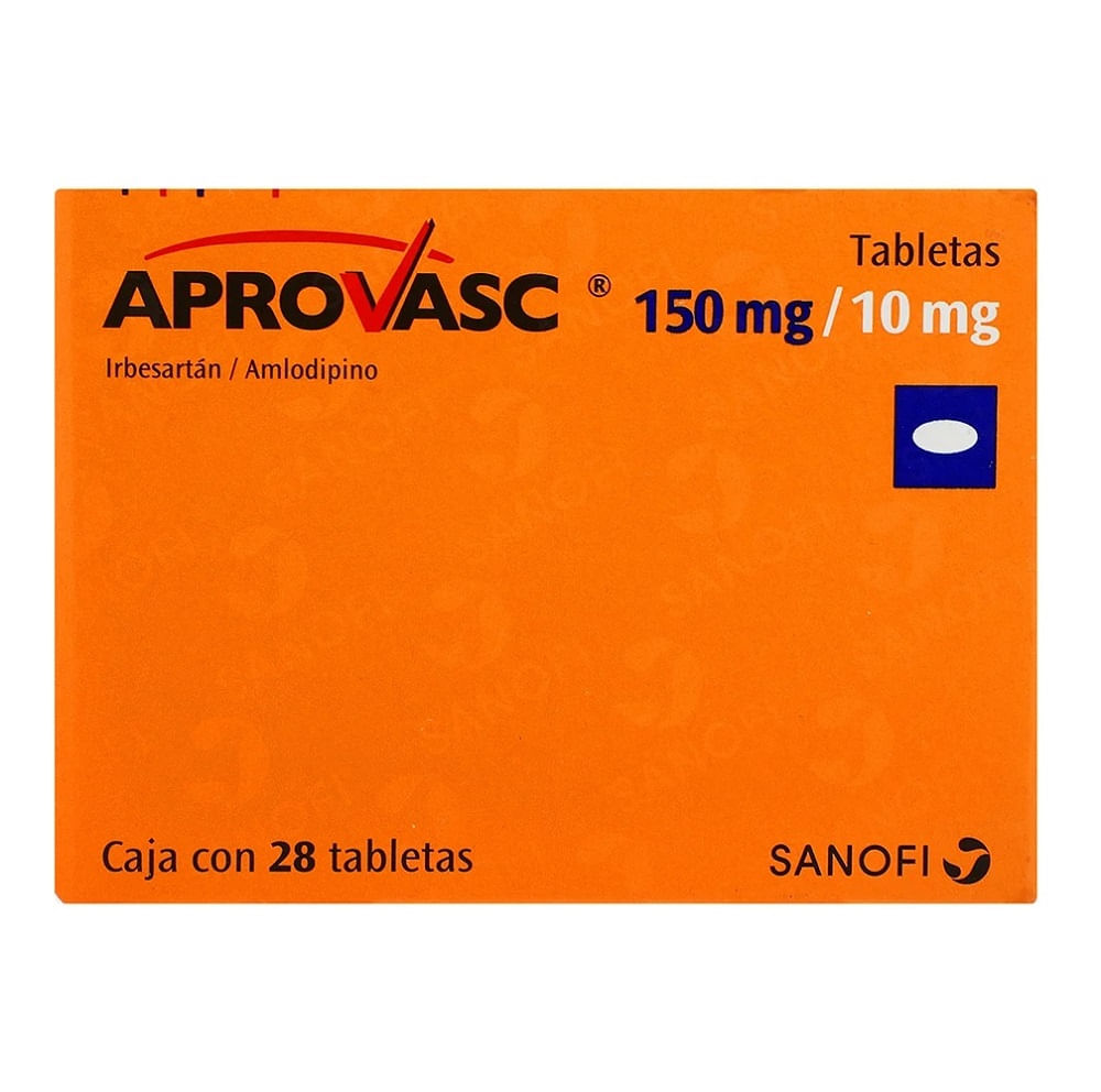 Sanofi Rx Aprovasc 150/10 Mg 28 Tab Irbesartan, Am - H-E-B México