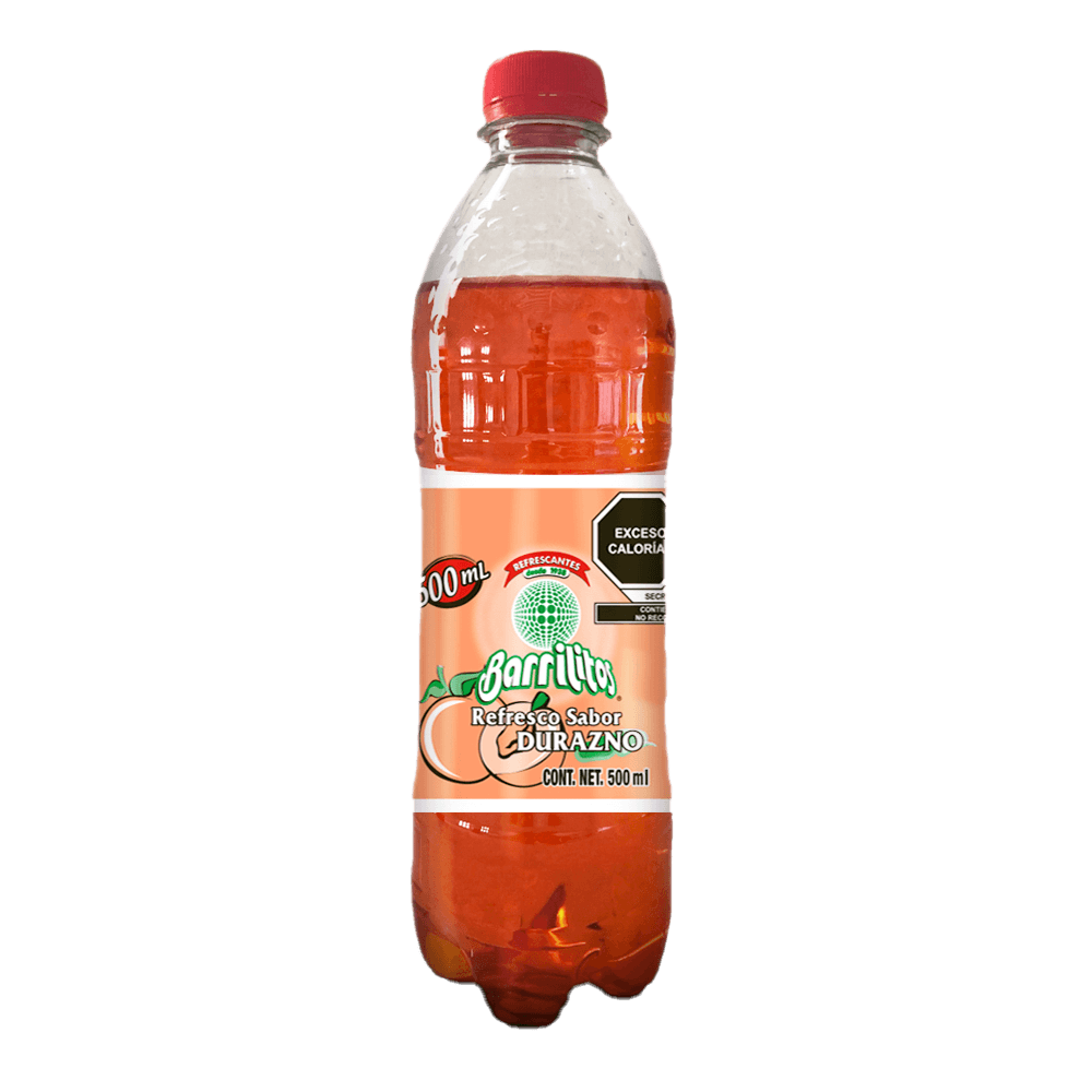 Barrilito Refresco Sabor Durazno 500 Ml - H-E-B México