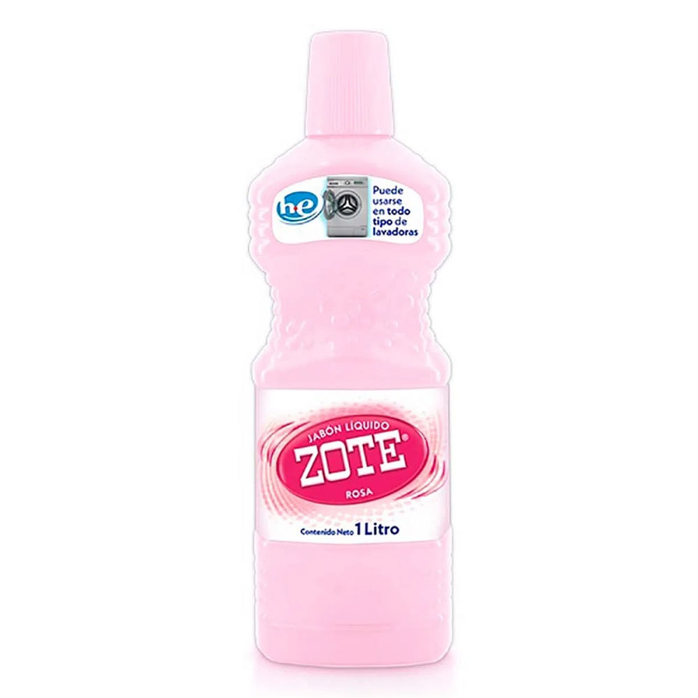 Zote Jabon Liquido Jabon Liquido Zote Rosa 1 Lt 1 - Mi Tienda del Ahorro