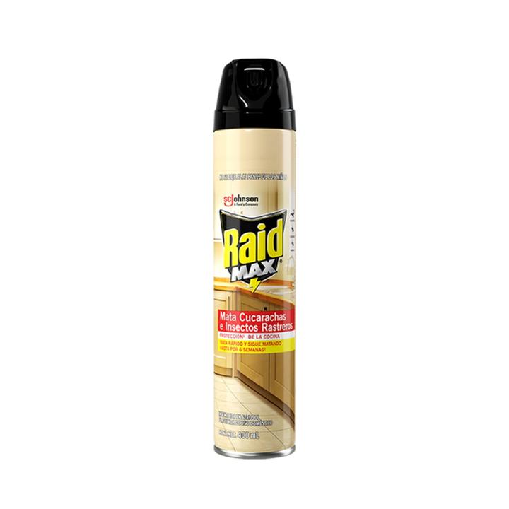 RAID MAX Insecticida en Aerosol Protección de la Cocina Mata Cucarachas ...