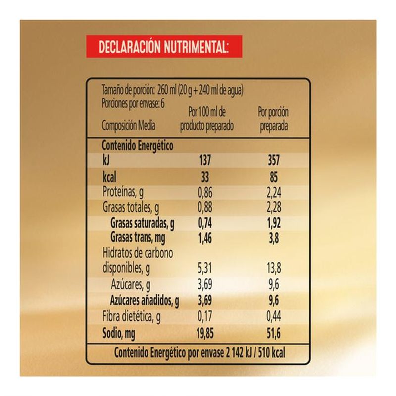 Café Instantáneo Nescafé Cappuccino Original Caja 6 sobres 20 g Cada ... Café Instantáneo Nescafé Cappuccino Original Caja 6 sobres 20 g Cada ...