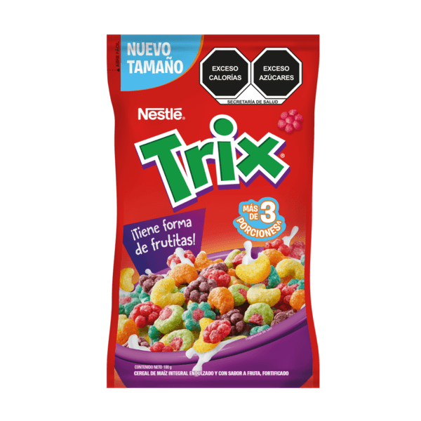 Cereal Integral de Maíz con Sabor a Frutas Trix bolsa 100 g - H-E-B México