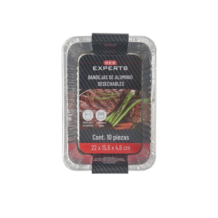 HEB Experts Charola de Aluminio 22 x 15 cm con 10 pz - H-E-B México