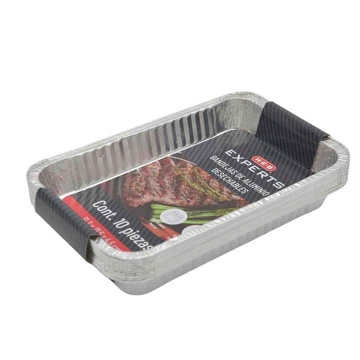 HEB Experts Charola de Aluminio 31 x 21 cm con 10 pz - H-E-B México