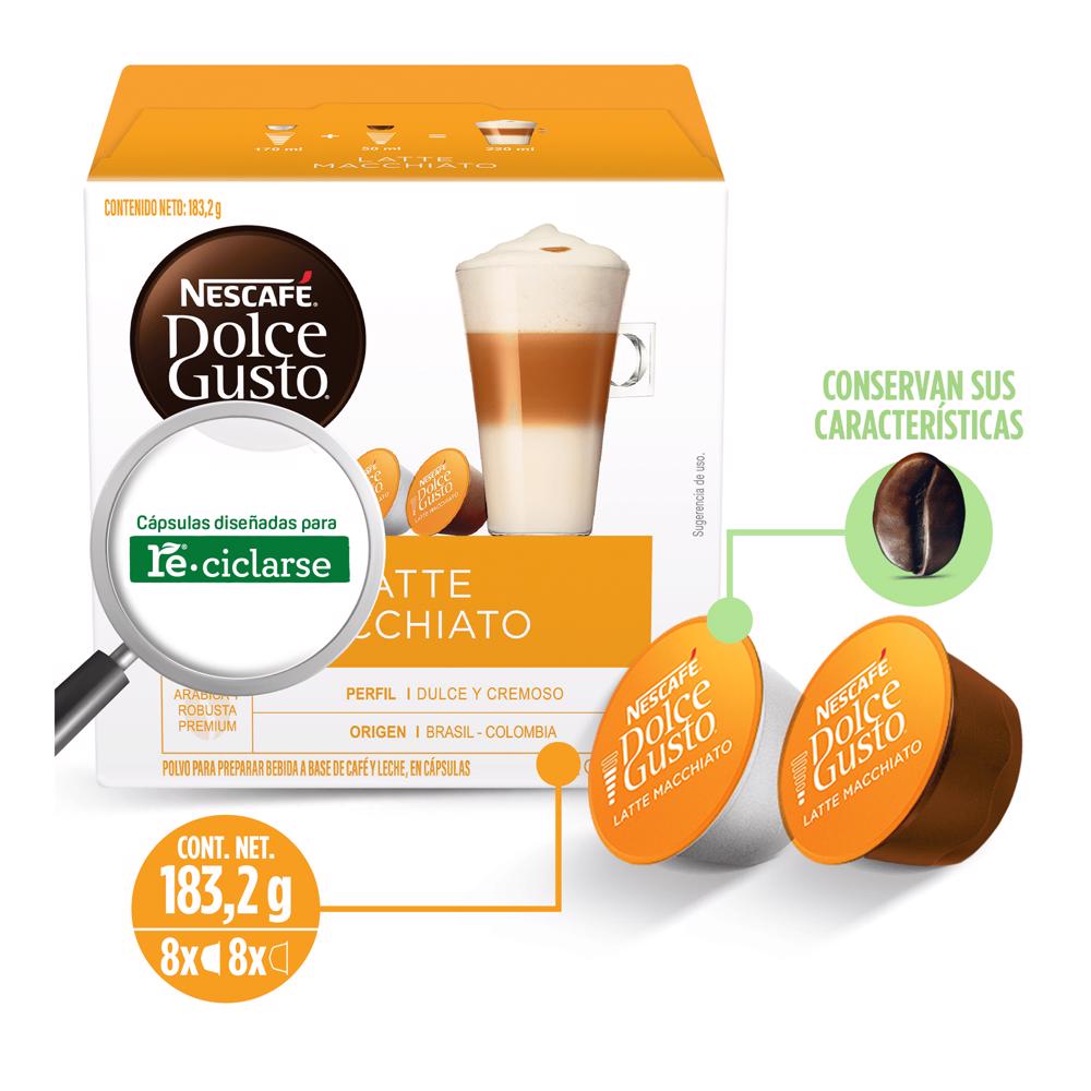 Café en Cápsula Dolce Gusto Latte Macchiato con 16 pz 183 g - H-E-B México
