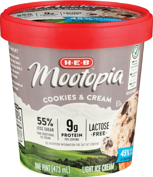 HEB Mootopia Helado Cookies & Cream 473 ml - H-E-B México