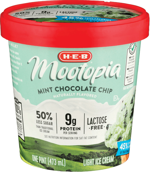 HEB Mootopia Helado Mont Chocolate Chip 473 ml - H-E-B México