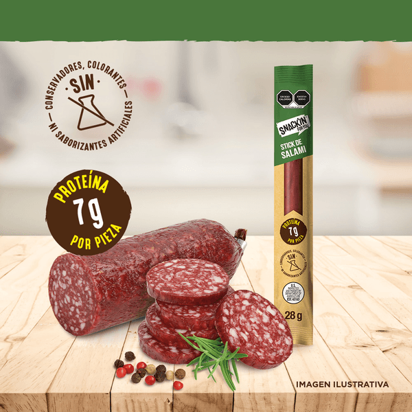Snacking For You Stick de Salami Individual 28 g - H-E-B México