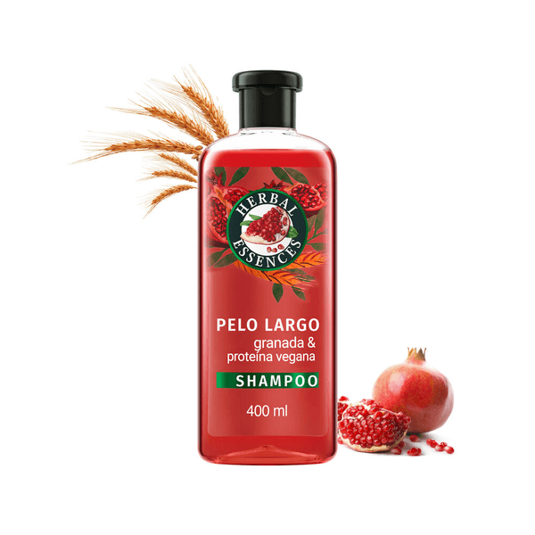 Shampoo Herbal Essences Pelo Largo proteína vegana 400 ml - H-E-B México