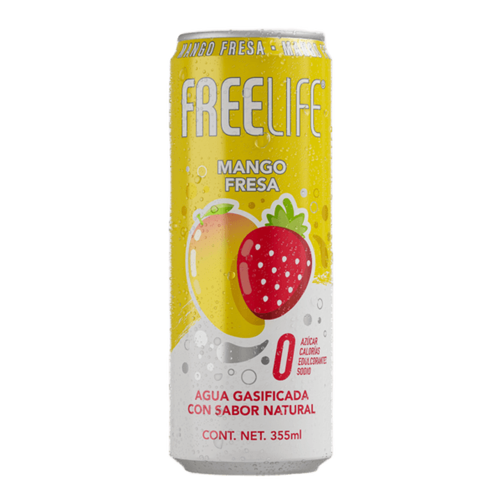 Agua Mineral Freelife Mango Fresa 355 ml - H-E-B México