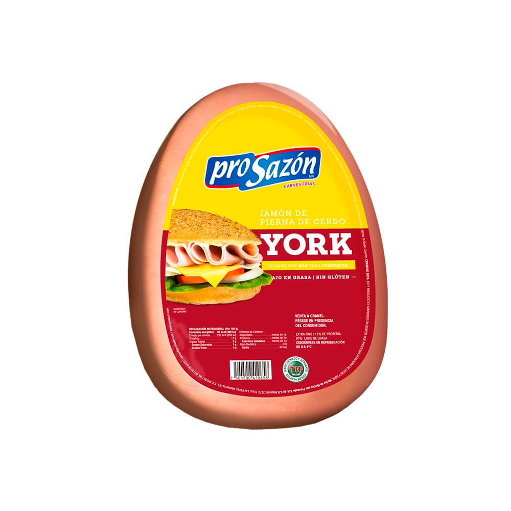 Prosazón Jamón de Pierna Cerdo York 1 kg - H-E-B México