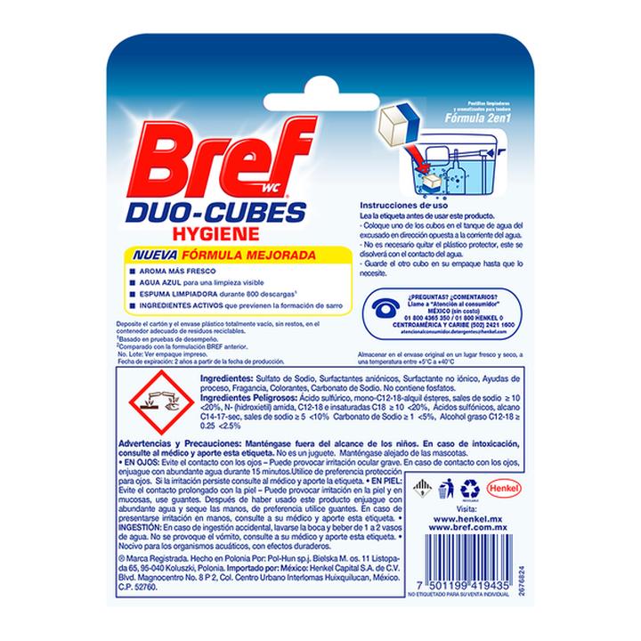 Bref Pastilla Duo Cubes Higiene 100 g - Mi Tienda del Ahorro
