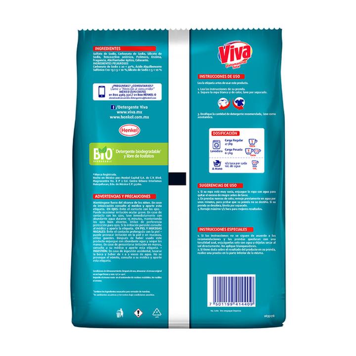 Detergente en polvo Viva Higiene 850 g - H-E-B México