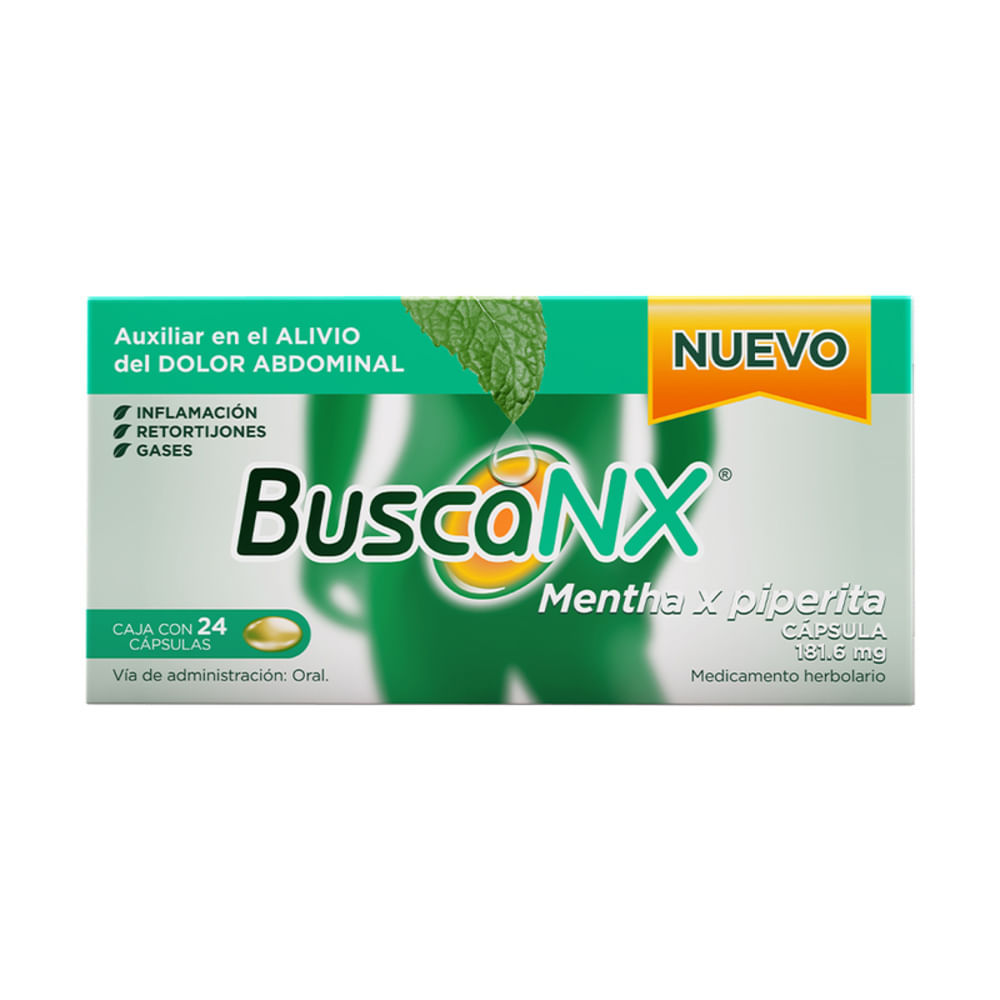 Buscanx Dolor Abdominal 24 Cápsulas - H-E-B México