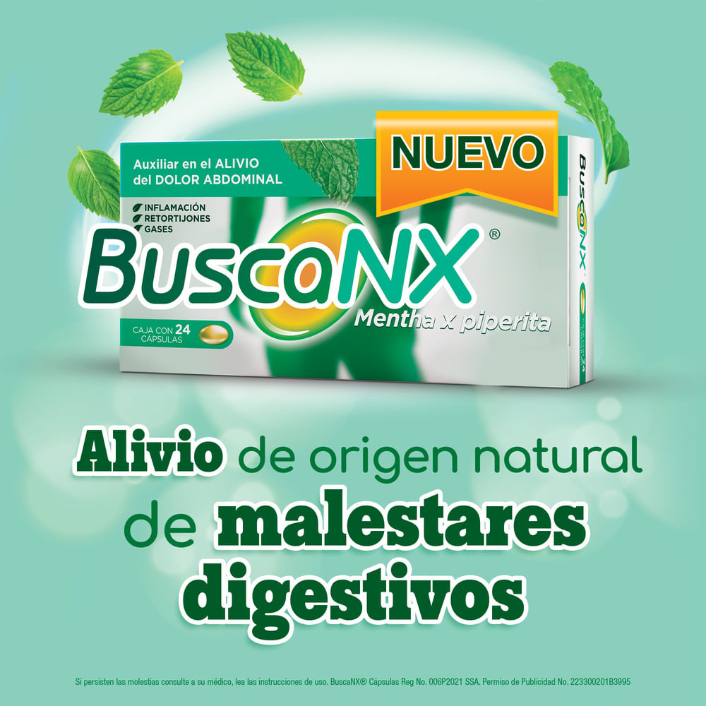 Buscanx Dolor Abdominal 24 Cápsulas - H-E-B México