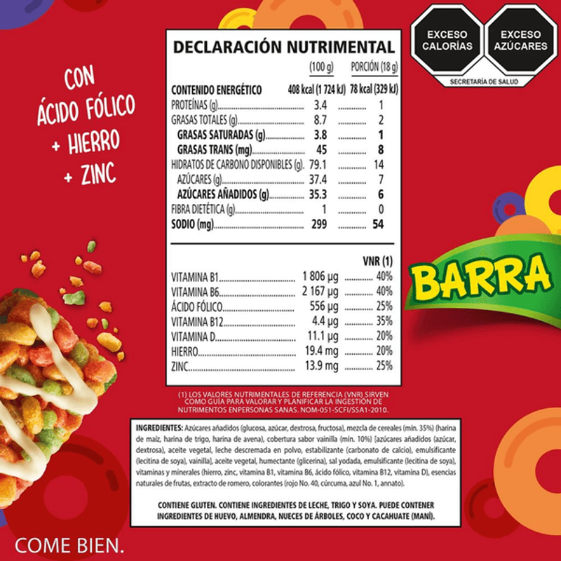 Kelloggs Barras de Cereal Froot Loops 108 g - Mi Tienda del Ahorro Kelloggs Barras de Cereal Froot Loops 108 g - Mi Tienda del Ahorro