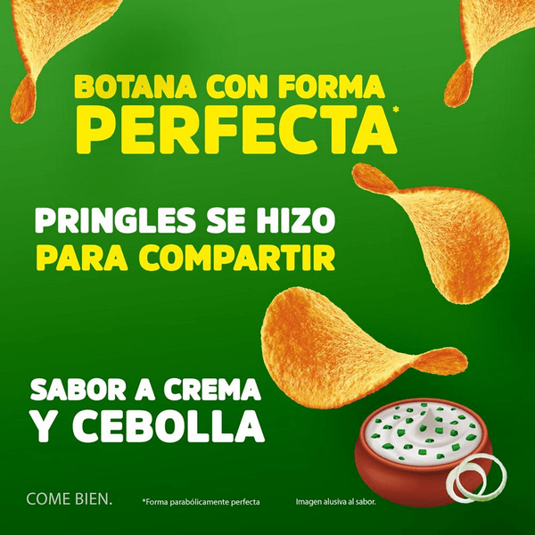 Papas Pringles Sabor a Crema y Cebolla 124 g - H-E-B México