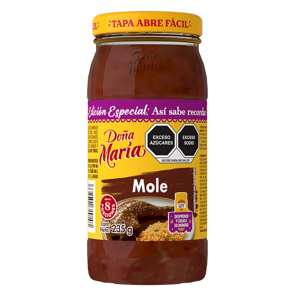 Doña María Mole Rojo en Pasta 235 g - Mi Tienda del Ahorro