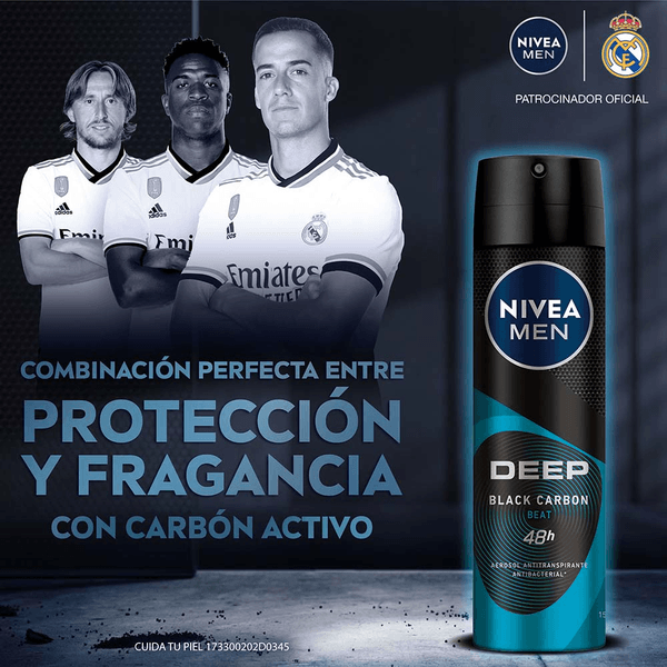 NIVEA MEN Desodorante Antibacterial Deep Beat Spray 150 ml - Mi Tienda ...