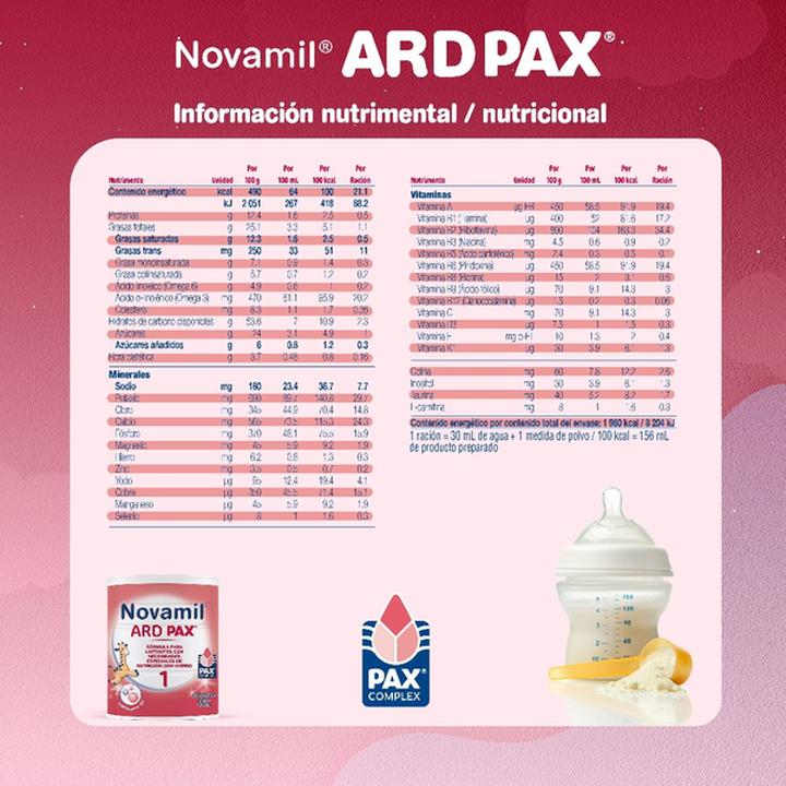 Novamil Novamil Formula E1 Ard Pax 1 400 Gr - H-E-B México