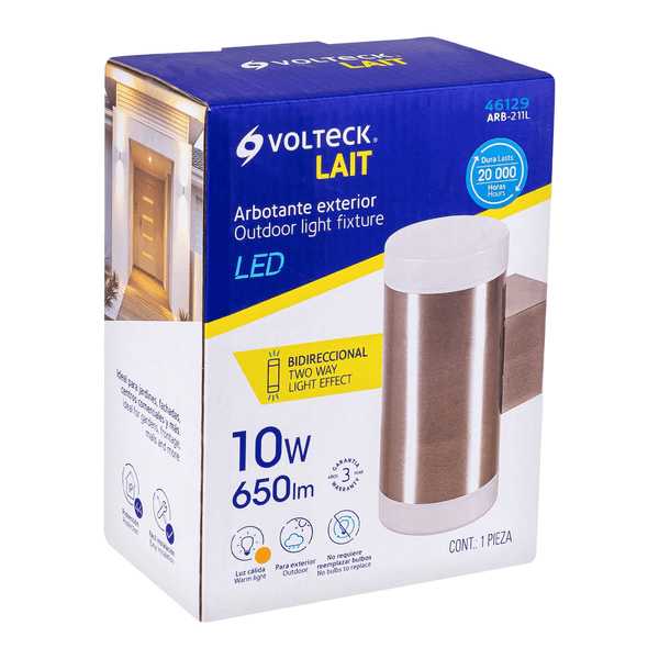 Volteck Lait Arbotante Decorativo Led 10w 2 Spots - H-E-B México