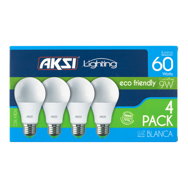 Aksi Foco Led 4pack 9w Eco Luz Blanca 1 Pz - H-E-B México