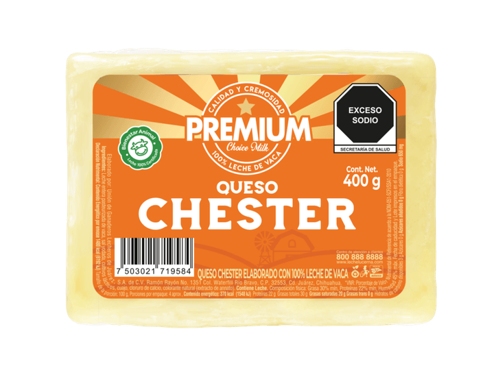 Premium Queso Chihuahua Chester 400 g - H-E-B México