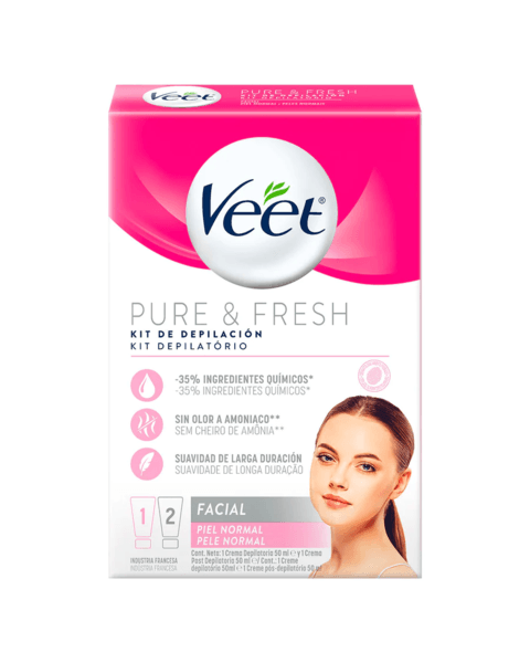 Veet Veet Kit Facial 2x50ml Veet Kit Facial 2x50ml - Mi Tienda del Ahorro