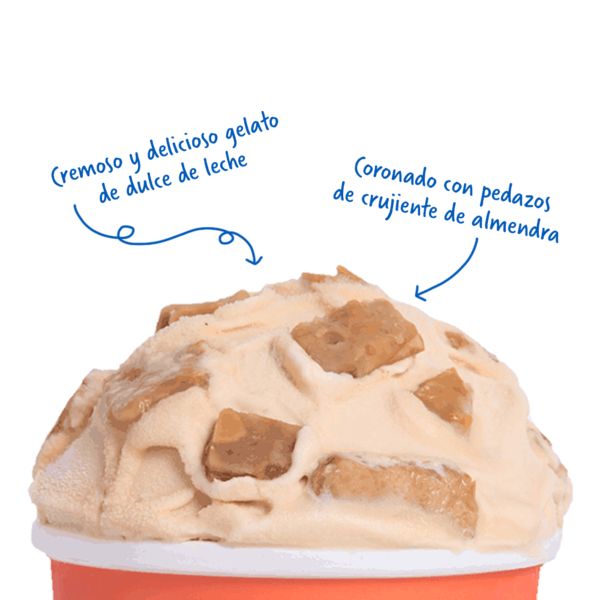 Lulo Gelato Helado Dulce de Leche Y Almendra 473 M - H-E-B México