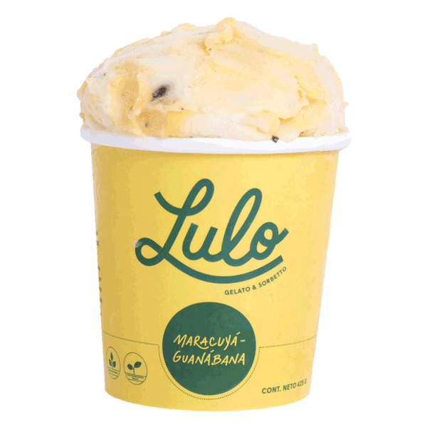 Lulo Gelato Sorbete de Maracuyá - Guanábana 435 g - H-E-B México