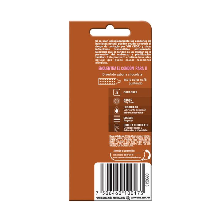 Sico Condones Chocolate 3 Pz - H-E-B México